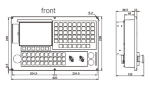 HNC-808XP-T Open Loop CNC Turning Machine Controller System, 2 Axis CNC Controller Kit | HuazhongCNC