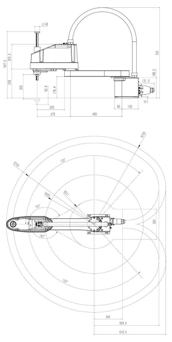RSR5700 Industrial Scara Robot | Scara Type Robot
